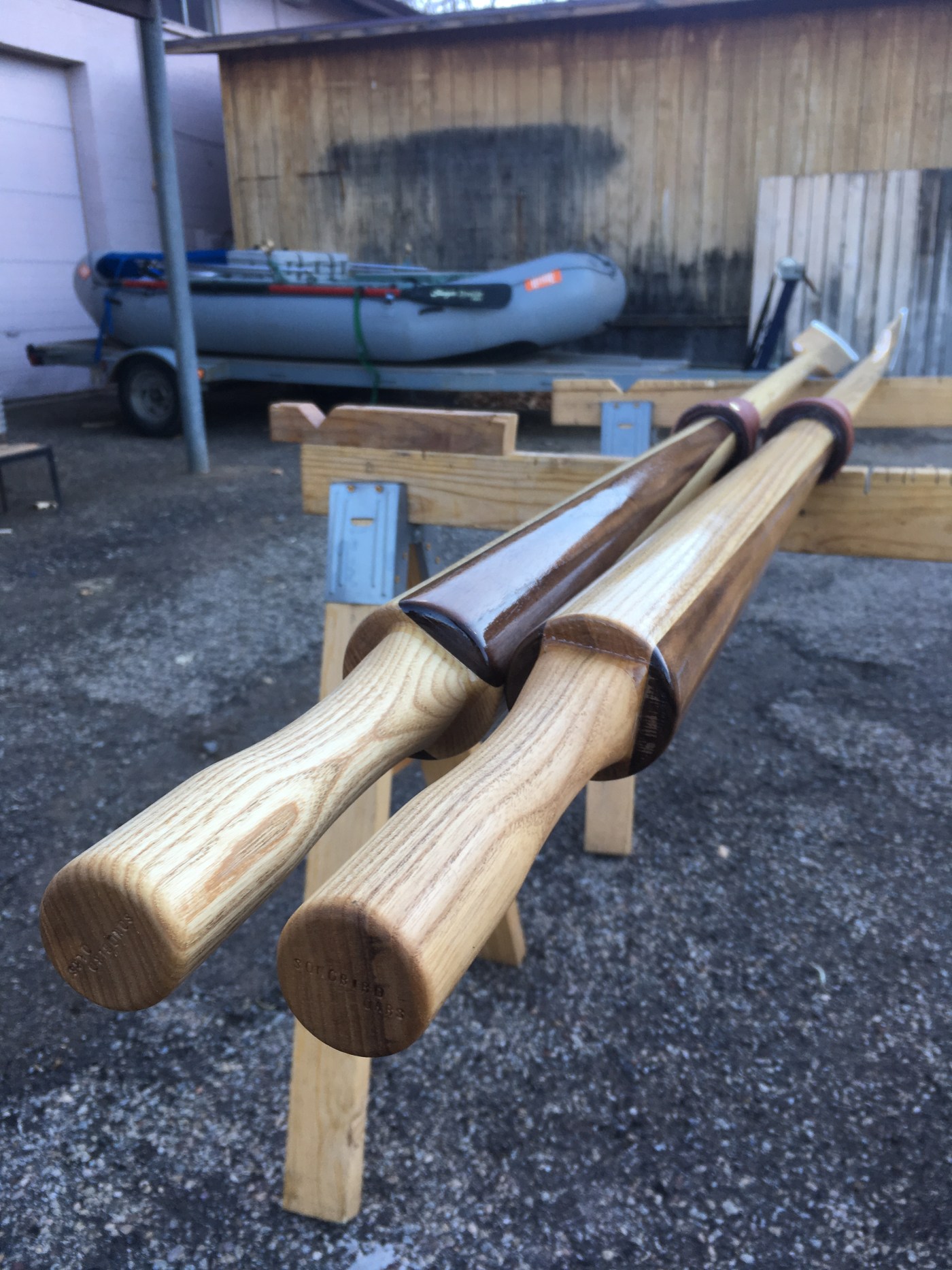 Songbird Oars – Handcrafted wood oars